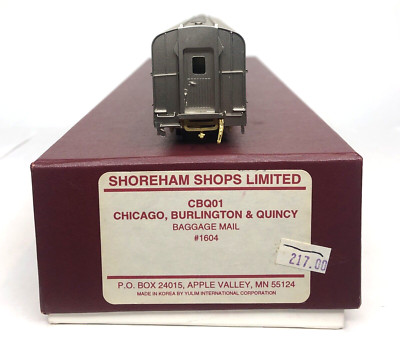Shoreham Shops Limited HO Scale Brass CBQ01 Chicago,B&Q Baggage Mail ...