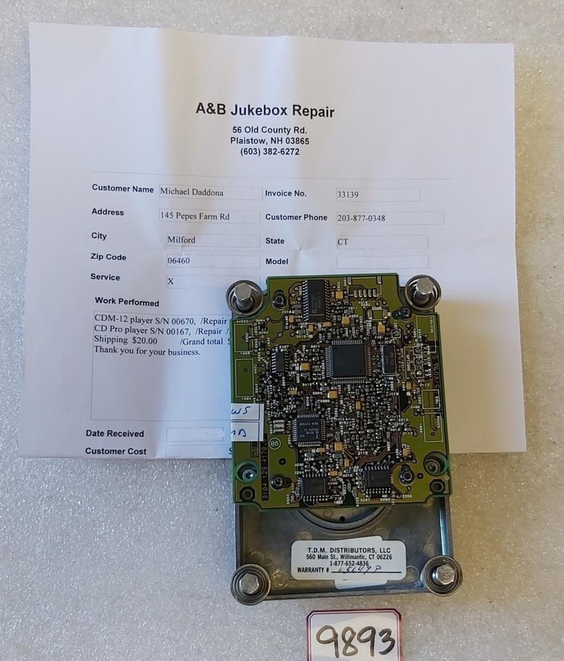 ROWE AMI Jukebox CD-PRO Player #9893 - REBUILT by A&B JUKEBOX | eBay