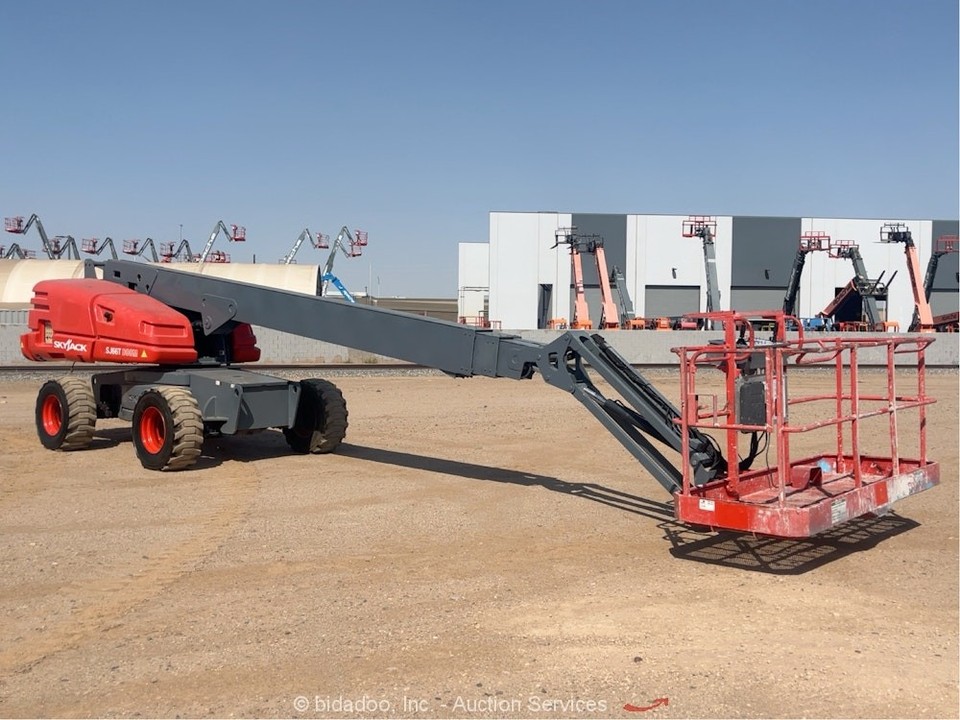 2014 Skyjack SJ66T 66' 4WD Diesel Telescopic Boom Lift Aerial Platform ...