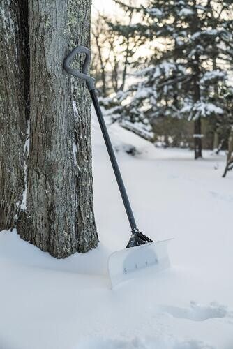 30" Ultra High Poly Blade Snow Shovel Steel Handle Wood Deck Sidewalk ...