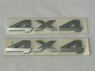 New Chrome 4X4 Badge Emblem 2-PACK Jeep Dodge Ford Ships From USA | eBay