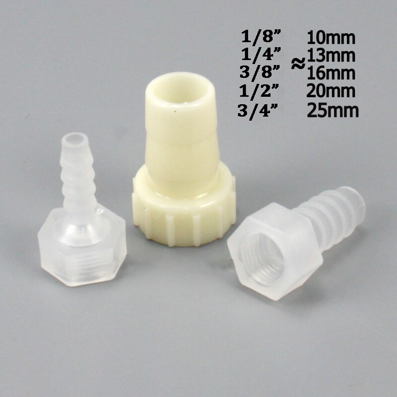 Hosetail Connector Fitting Barbed Female BSP Plastic Pond Pool Hose ...