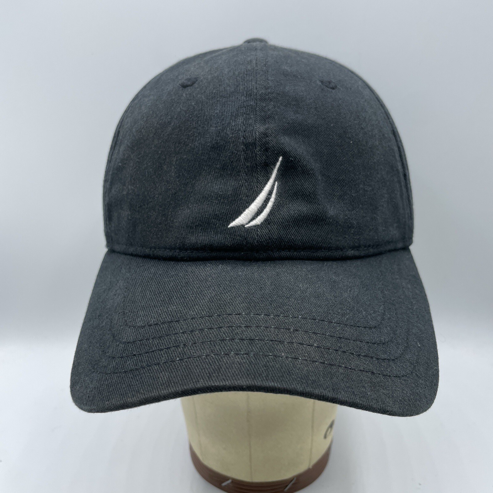 Nautica Hat Adult Adjustable Strapback Black Embroidered Twill Baseball ...
