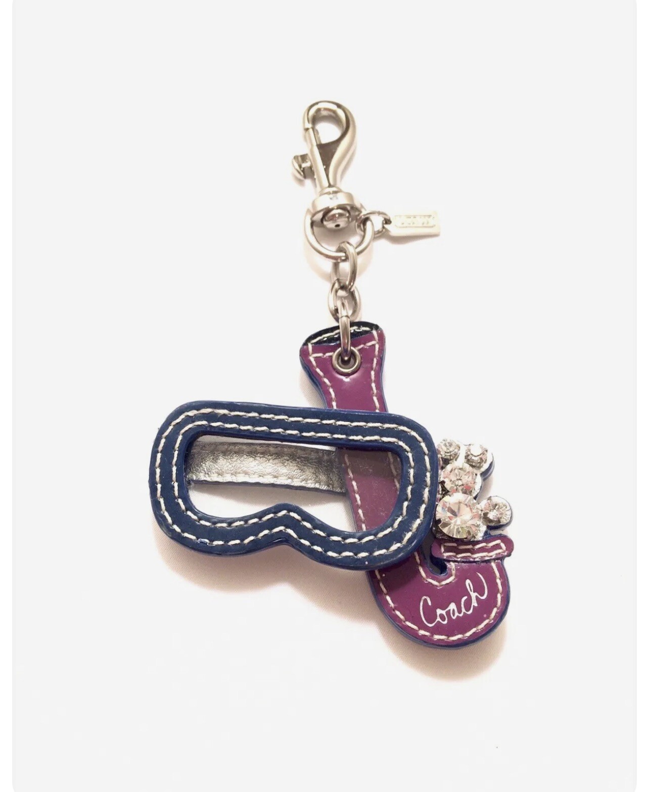 Coach Keychain Fob Bling Rhinestone Bubbles Snorkel … - Gem