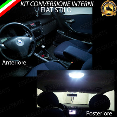 LED INTERNI ABITACOLO FIAT STILO CONVERSIONE ANTERIORE + POSTERIORE CANBUS 6000K | eBay