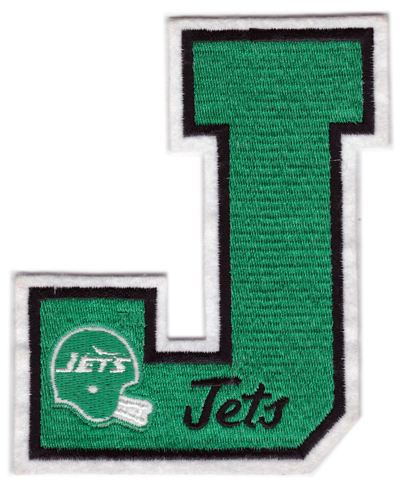 NEW YORK JETS NFL FOOTBALL VINTAGE 5" LETTER LOGO TEAM PATCH | eBay