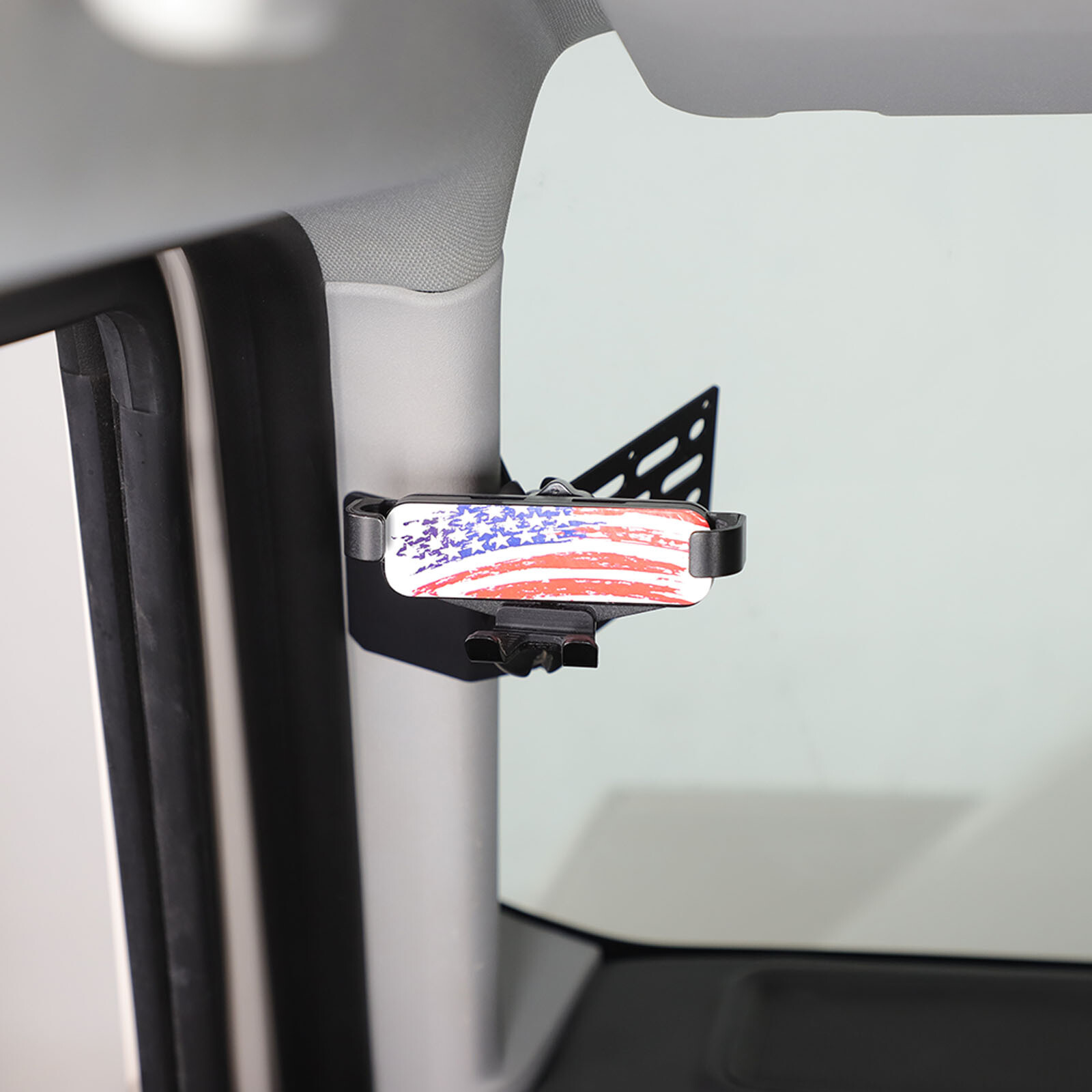 A-Pillar Phone Holder Mount Stand US Flag For Ineos Grenadier 2022-2024 ...