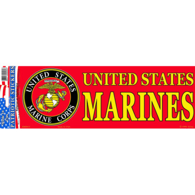 BUMPER STICKER -U.S. MARINE CORPS MARINES- 3-1/2"x10" (0013) | eBay