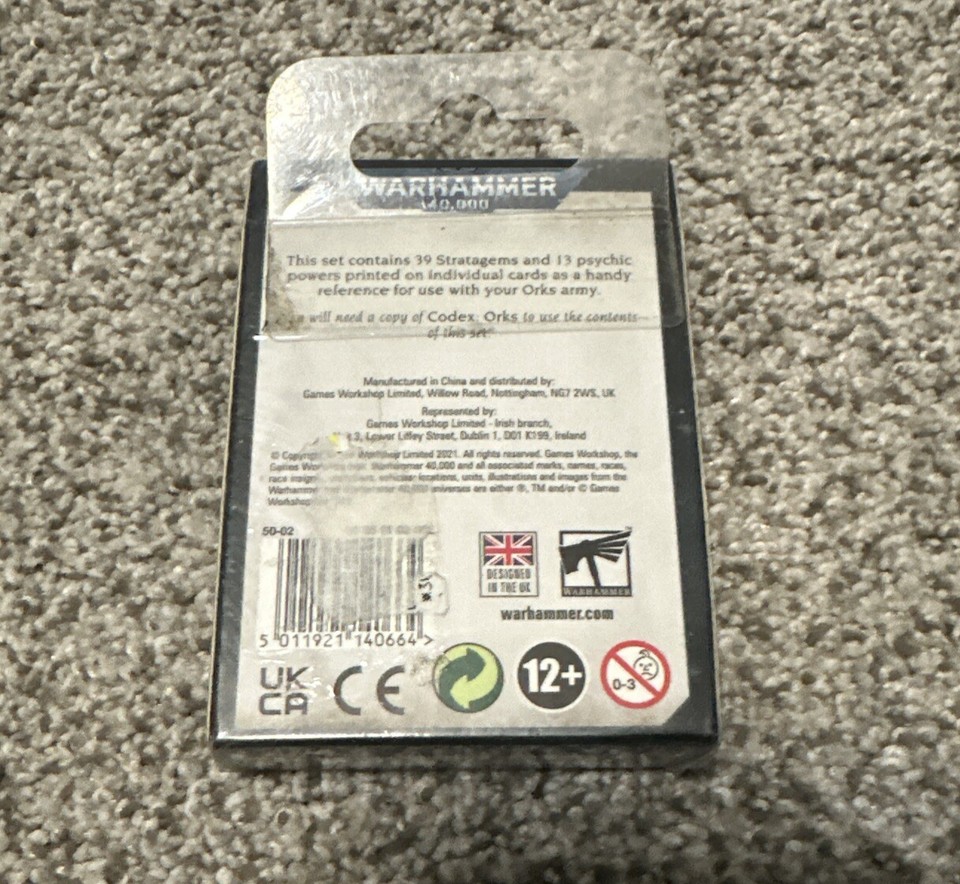 Warhammer 40k Datacards Orks codex NIB SEALED CARDS 9th Edition | eBay