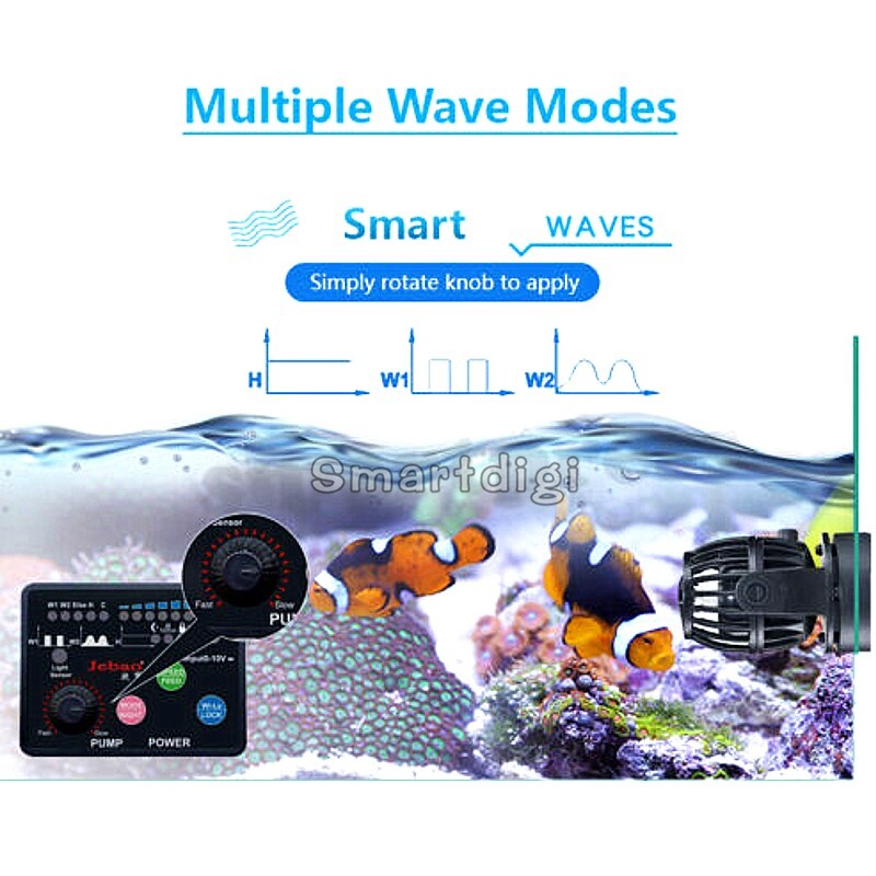 Jebao Wave Maker Pump Marine Aquarium Reef Fish Tank SW-2 SW-4 SW-8 SW ...