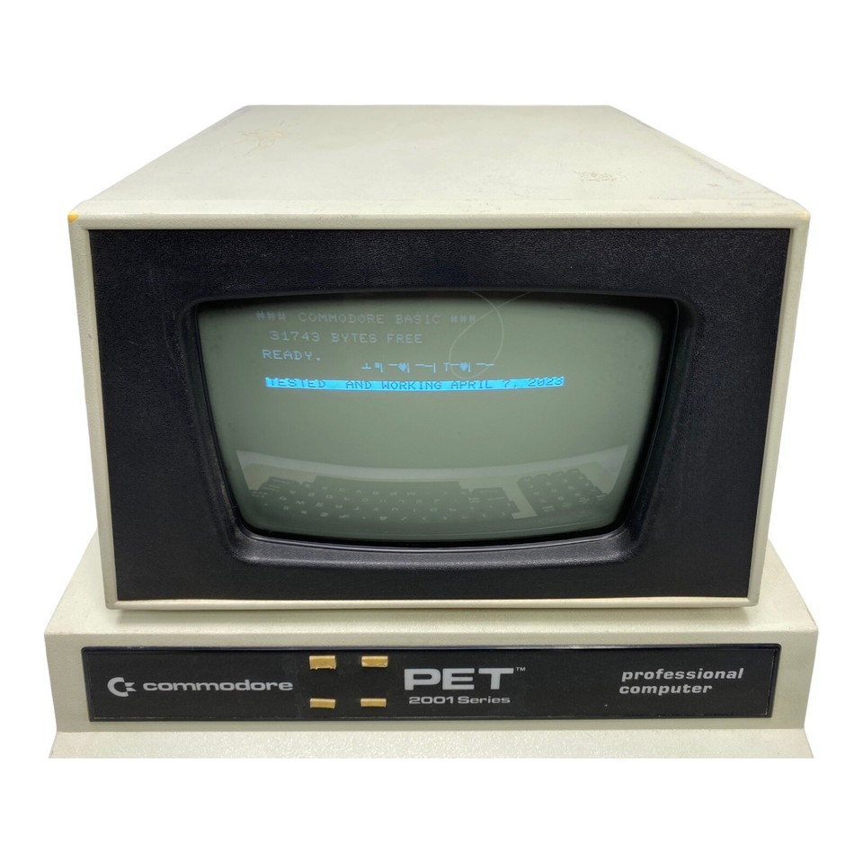COMMODORE PET 2001 - 32 N - Commodore Computer 1977 TESTED/WORKING ...
