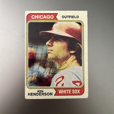 KEN HENDERSON 1974 TOPPS AUTOGRAPHED SIGNED AUTO BASEBALL CARD | eBay