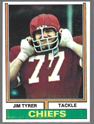 Jim Tyrer-Kansas City Chiefs-1974 Topps Football Card #85 | eBay