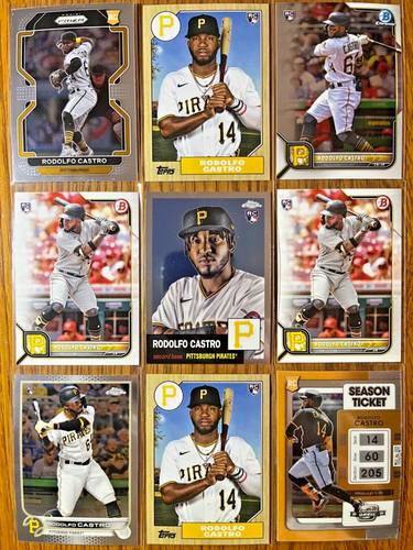 Rodolfo Castro Pirates Rookie,Bowman Chrome,Topps Chrome ...