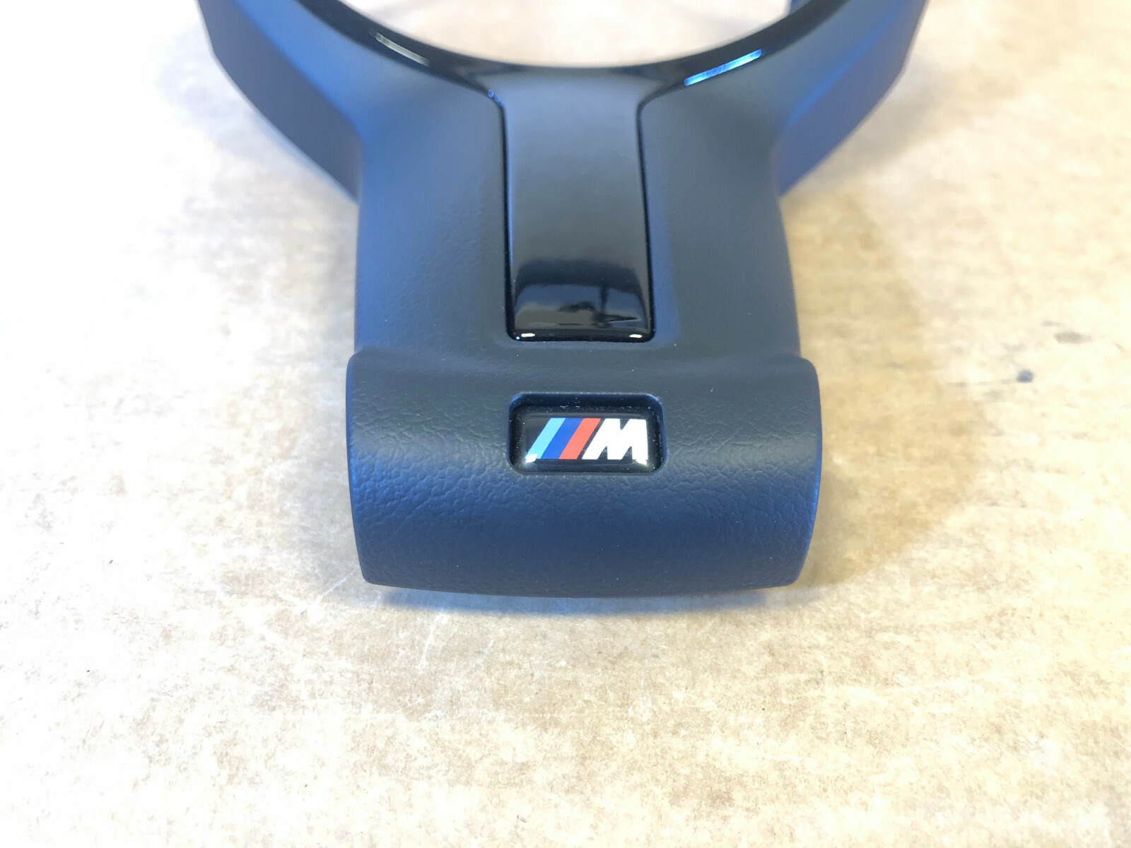 BMW 1 2 3 4 5 6 F-series GENUINE M Steering Wheel Cover BLACK trim ...