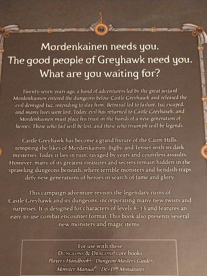 Dungeons and Dragons Hardcover Reprint of Expedition to the Ruins of ...