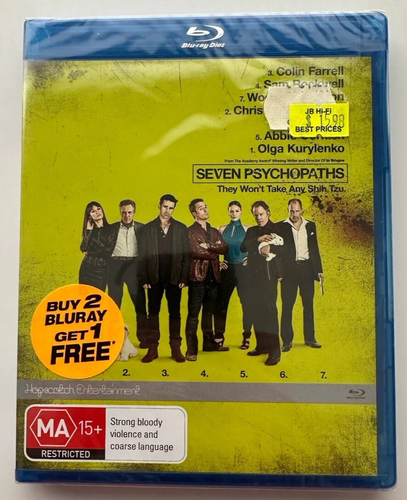 Seven Psychopaths (Blu-ray, 2012) - Brand New & Sealed - Free Postage ...