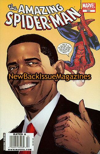 The Amazing Spider-Man 2/09,Barack Obama,February 2009,Spiderman,NEW | eBay