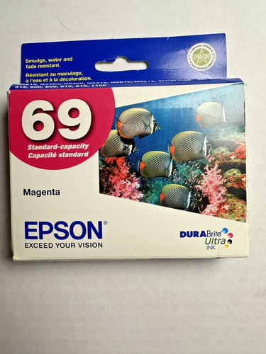 EPSON 69 Genuine Original Magenta Ink Cartridge Single Stylus ...