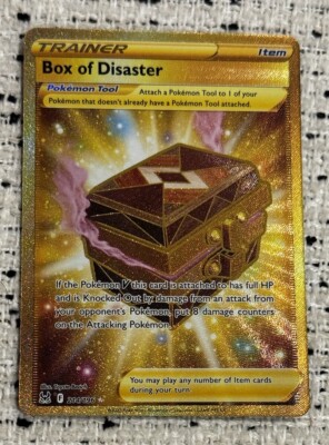 Pokemon TCG - Box Of Disaster - 214/196 - Gold Secret Rare - Lost ...