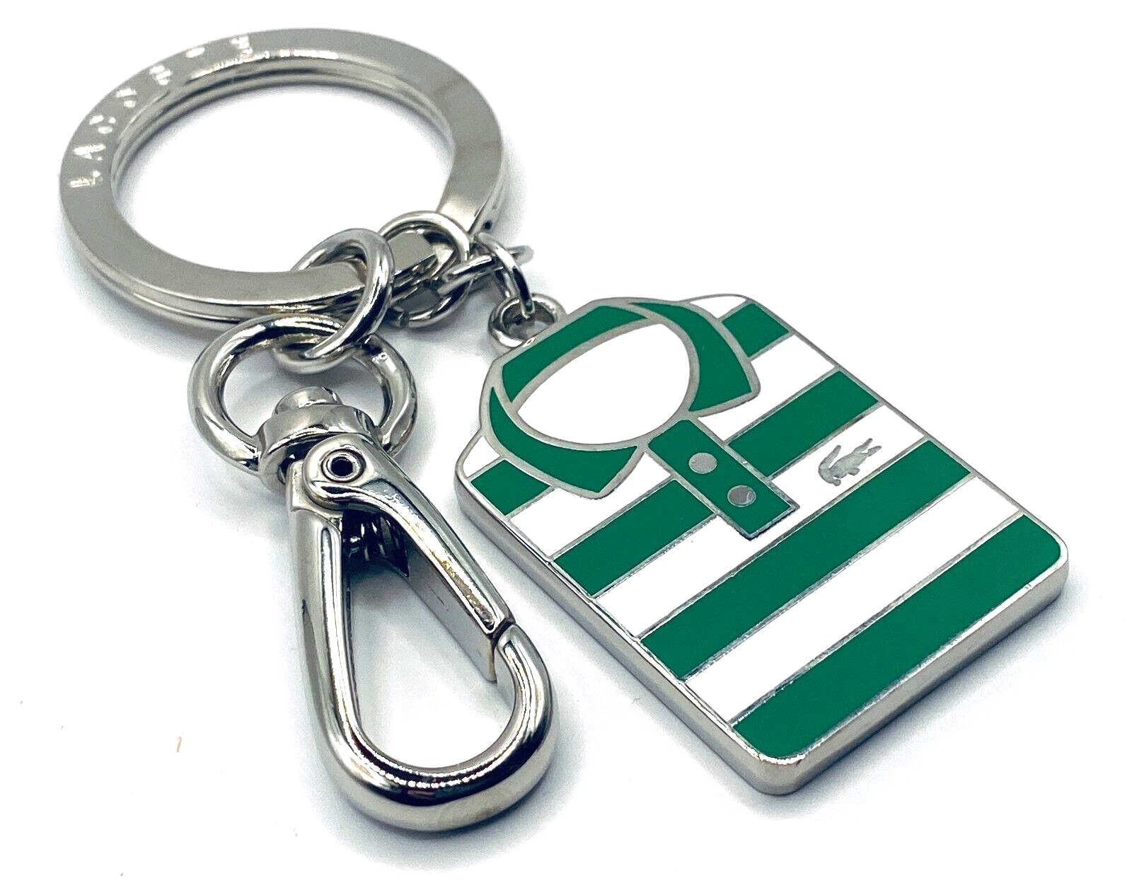 LACOSTE KEYRING KEY FOB Charm Enamel Vintage L24 Polo Shirt Slg 18 ...