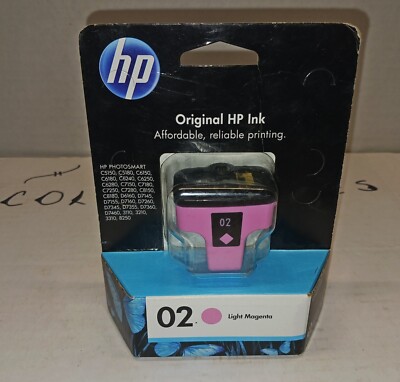 HP 02 Ink Cartridge - Light Magenta - exp 9/2012 **NEW IN PACKAGE** | eBay