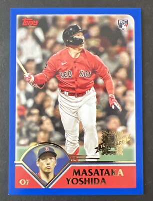 Masataka Yoshida 2023 Topps Archives 1st First Year Stamp Variation SP ...
