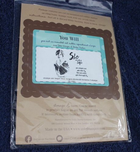 Unity Stamp Company Rubber Stamps - You Will | eBay