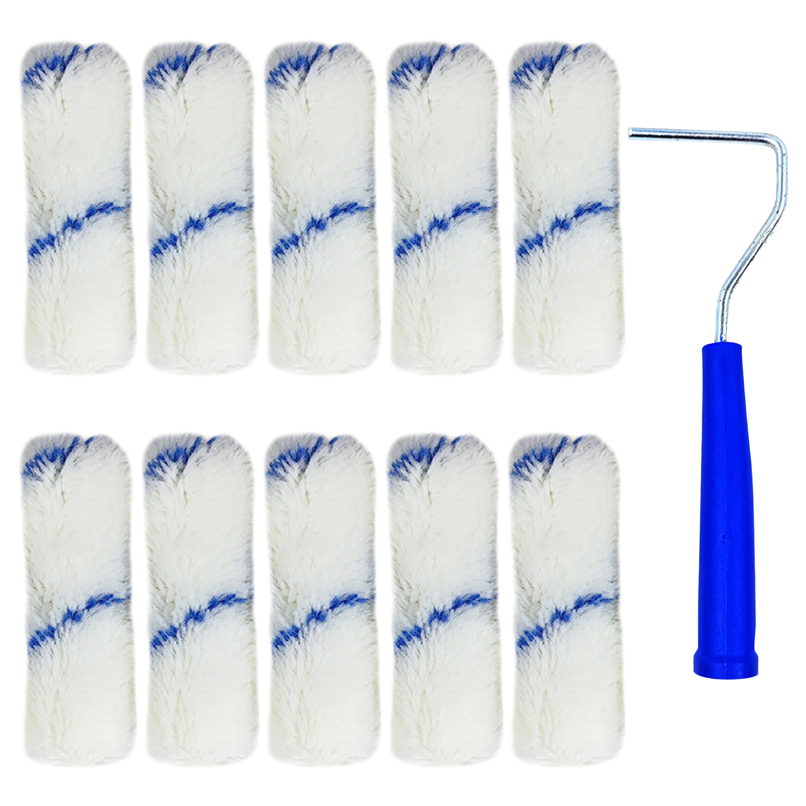 11pcs Sleeves With Handle For Walls Ceilings Washable Emulsion Paint ...