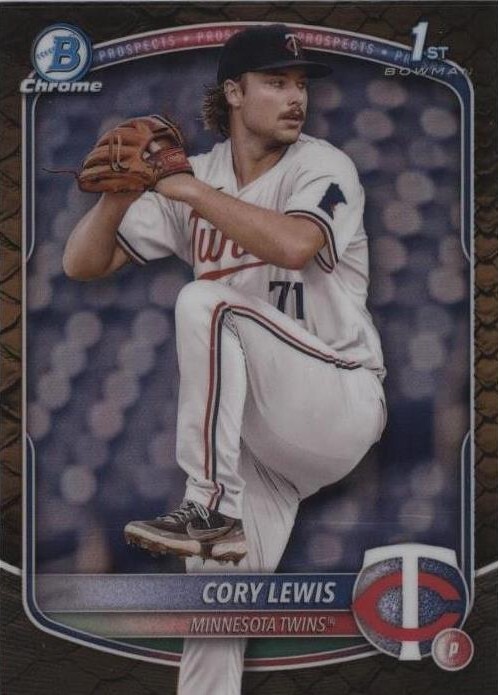 2025 Bowman - Chrome Prospects Cory Lewis #BCP-128 Reptilian Refractor ...