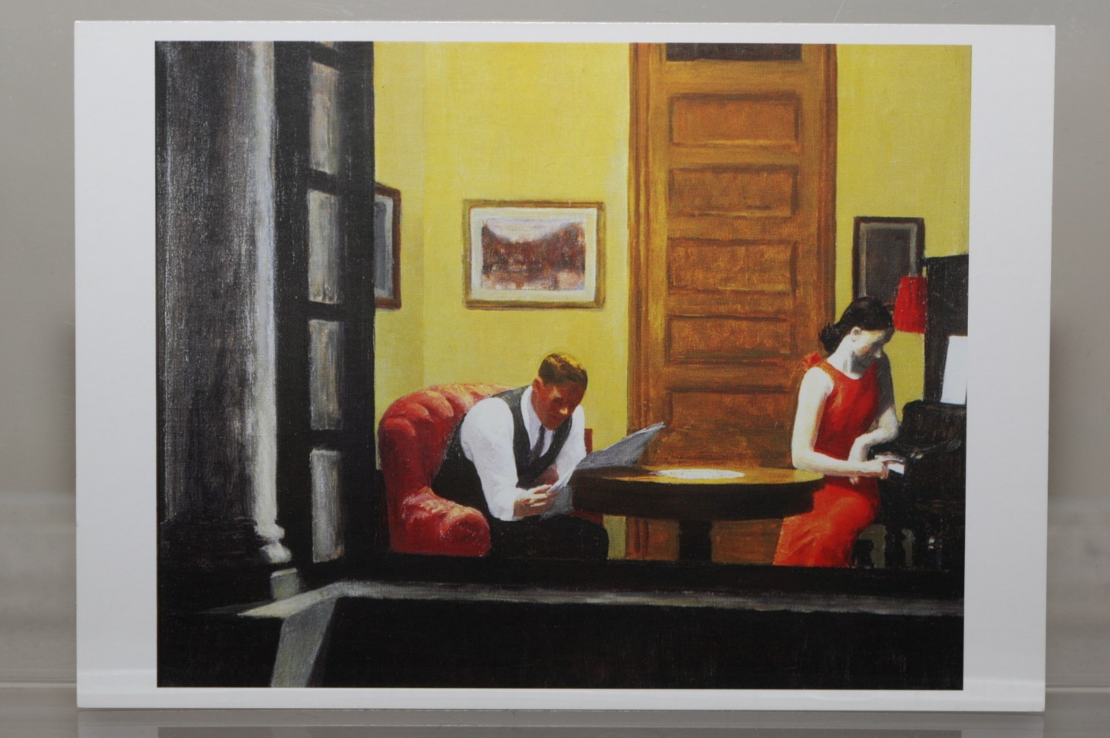 EDWARD HOPPER: ROOM IN NEW YORK, 1932 Art-Postcard NEW | eBay