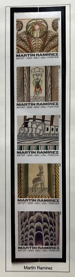 US 4968-4972c Martin Ramirez, Artist, Strip/5, Imperf | eBay