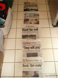 SET OF 5 USA TODAY & NEWARK STAR LEDGER 911 SEPT. 11 RELATED NEWSPAPERS ...