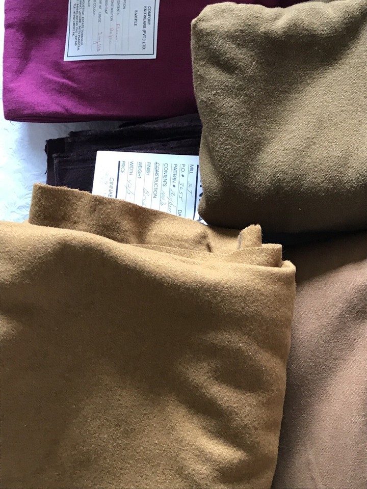 Solid Color Scrap Remnant Leftover Fabric Lot Crafts Sew Mixed Fibers ...