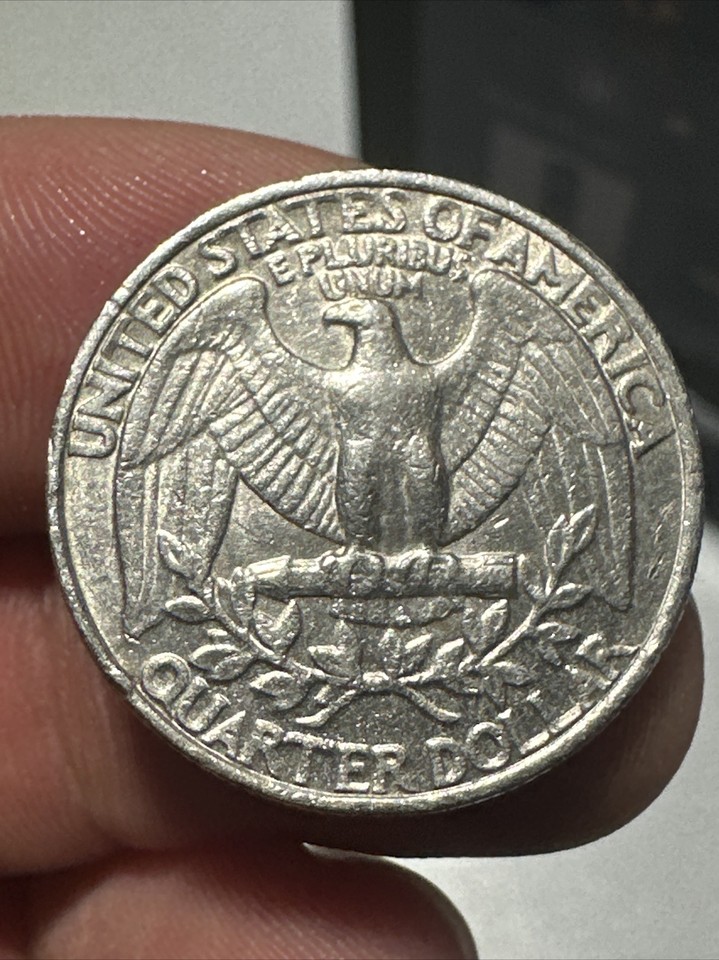 1985 Quarter Dollar P Washington Coin Great Condition Error On In God ...