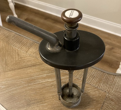 Vintage Coca Cola Syrup Pump Dispenser Assembly: Porcelain/Brass Coca ...