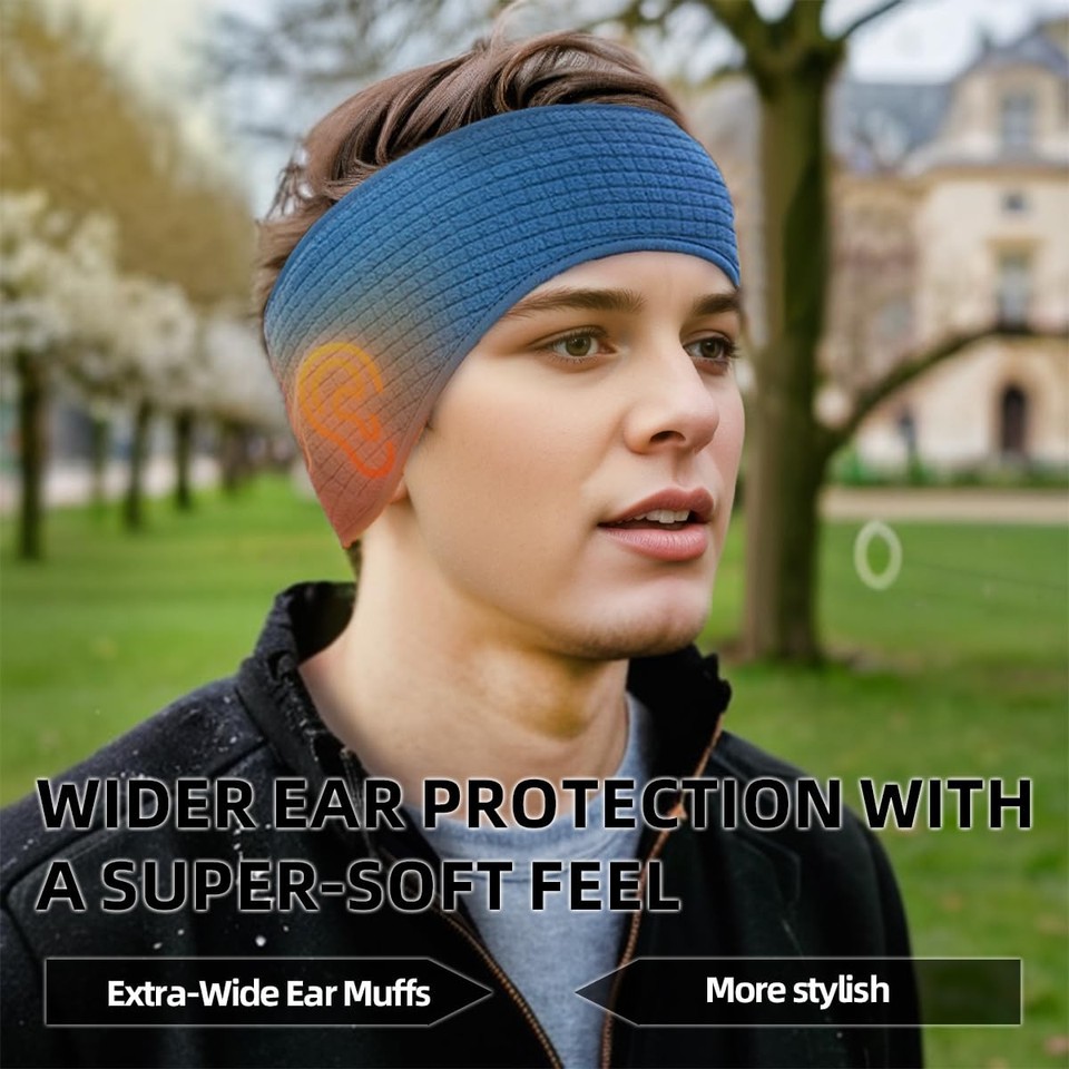 LMMHEIZI 3 Pcs Winter Ear Covers Muffs 1 Count (Pack of 3), Black+black ...
