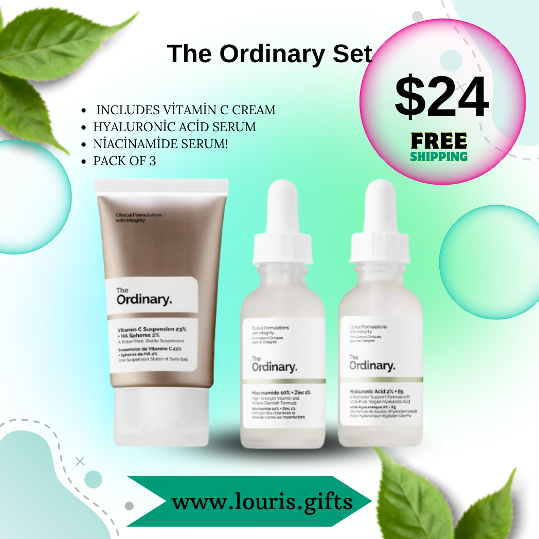 The Ordinary Facial Treatment Set! Includes Vitamin C Cream, Hyaluronic ...