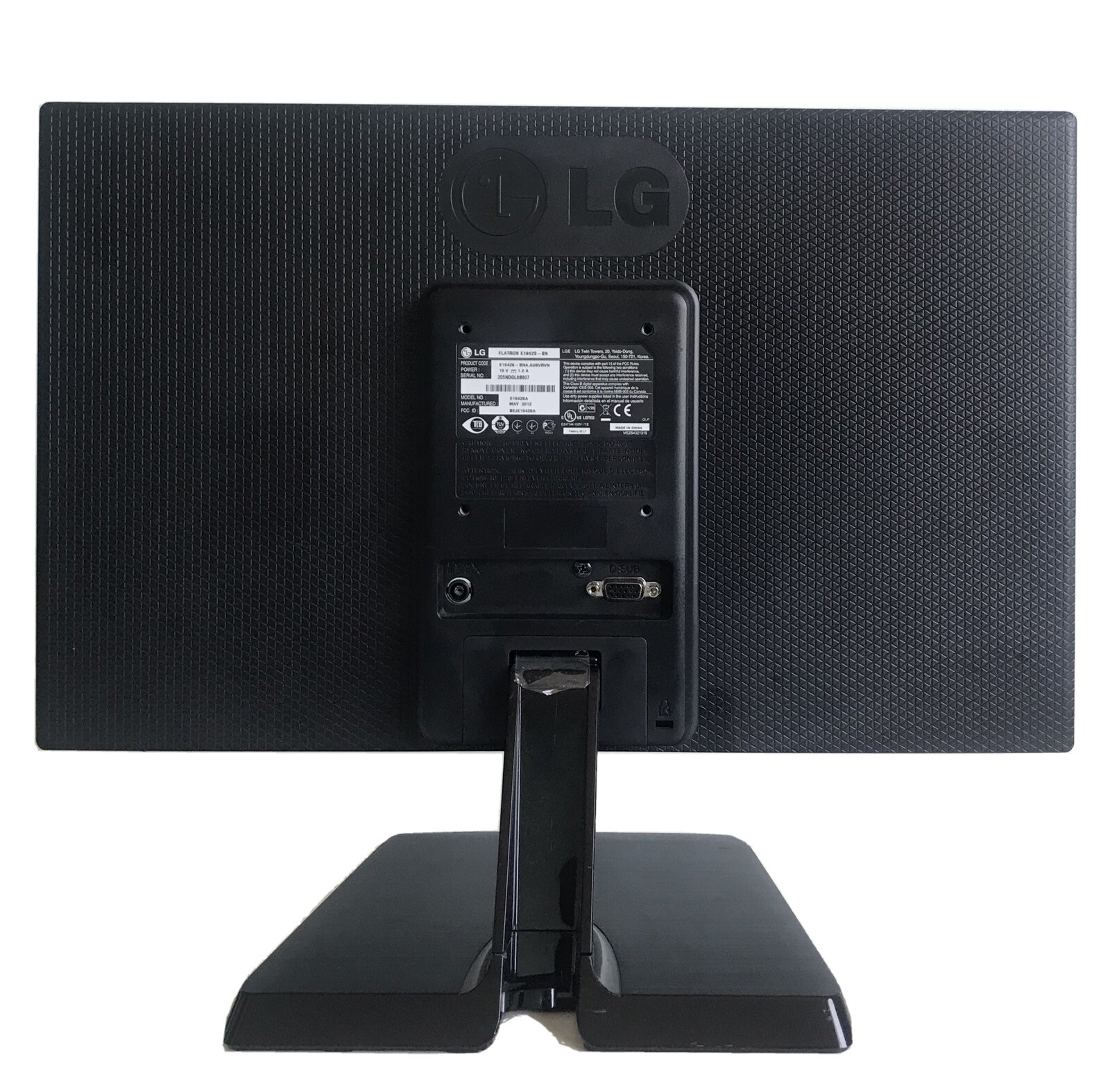 LG Flatron E1942S-BN LED Backlight Commercial LCD Monitor 18.5 ” with ...