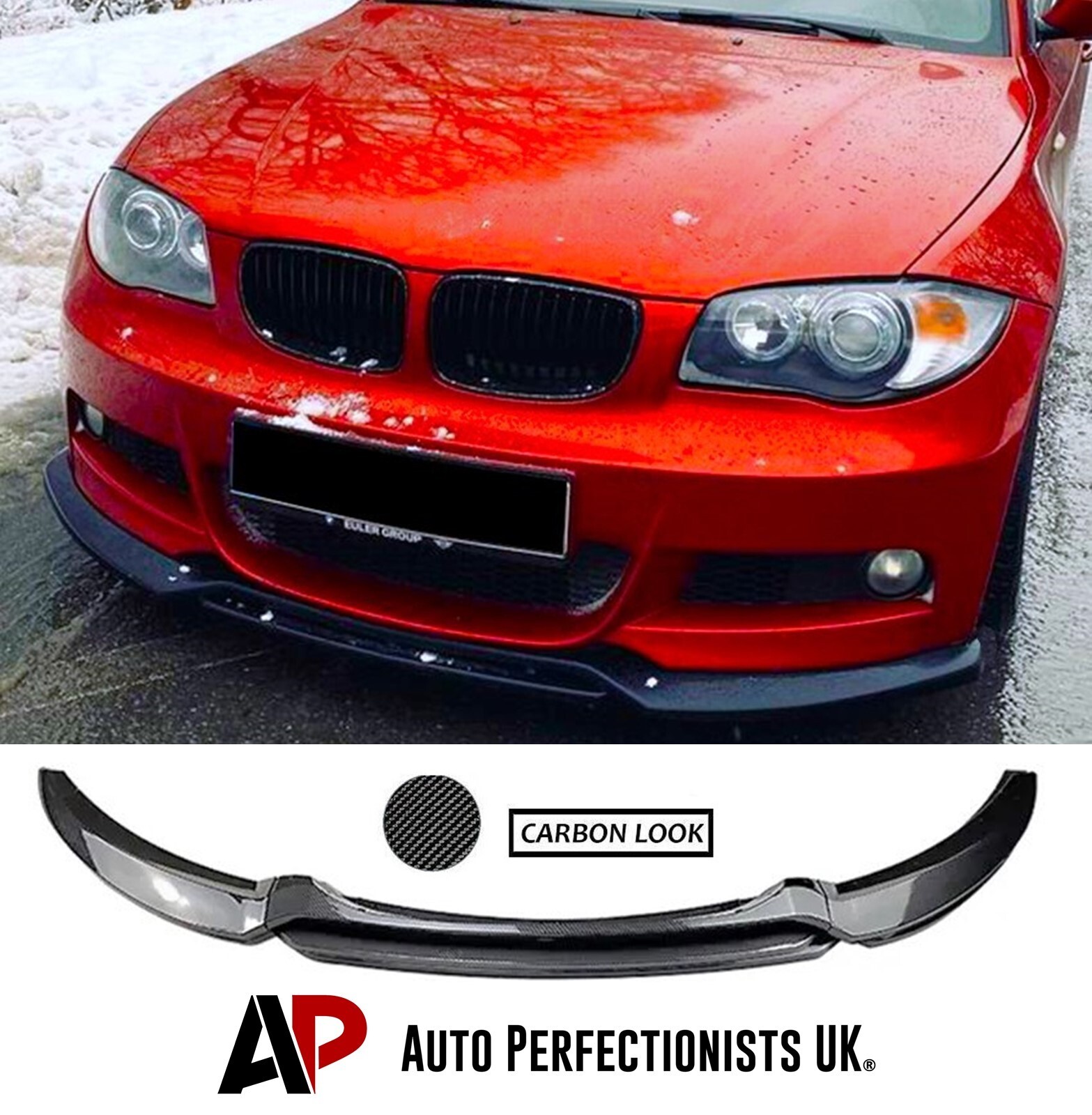 BMW 1 Series E82 E88 Carbon Fibre Front Splitter Lip M Sport ...