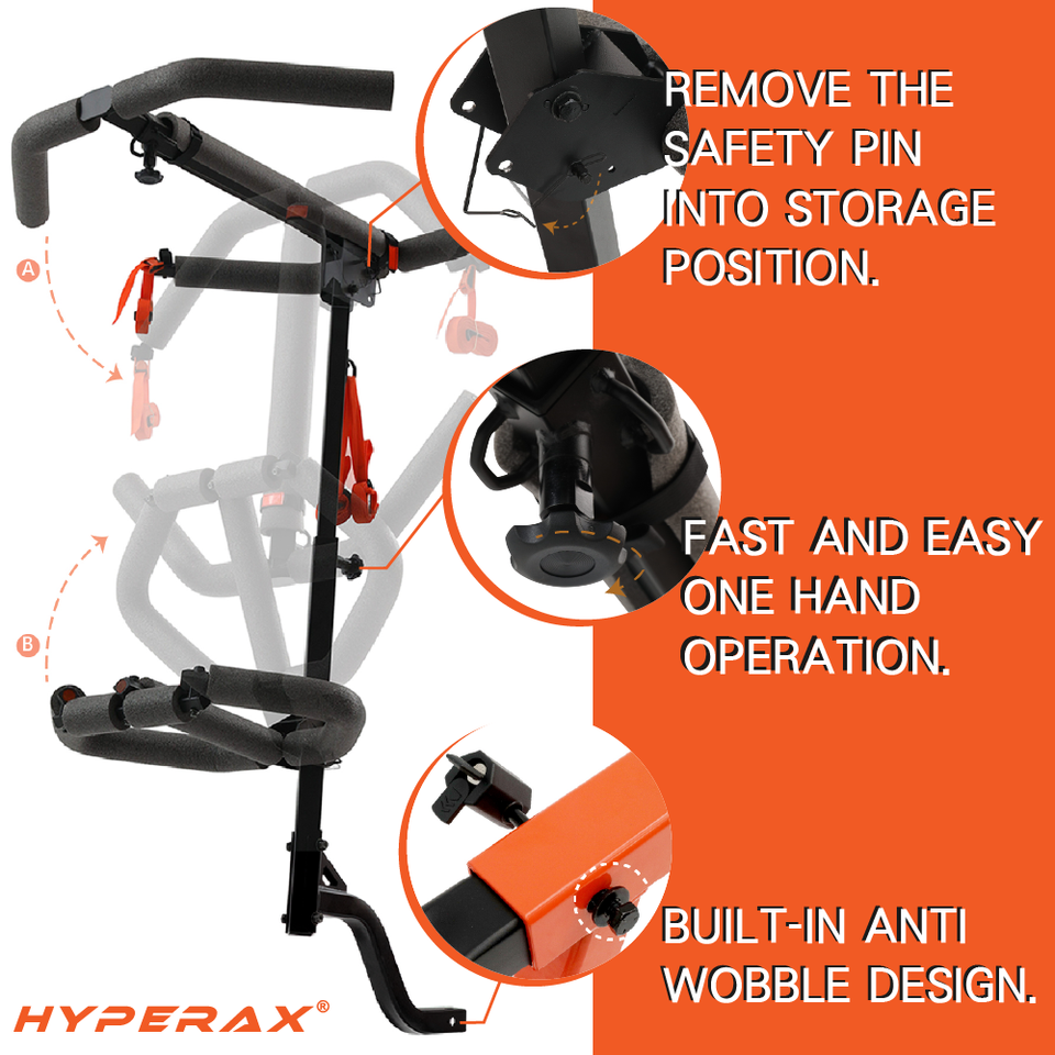 HYPERAX IRIDIUM HITCH RV-rated vertical hitch-mounted kayak rack | eBay