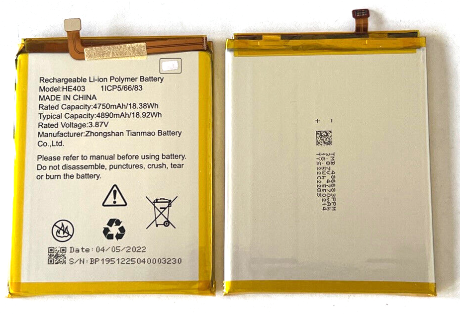 NEW AT&T Radiant MAX 5G / Dream 5G EA211001 HE403 Li-Ion Phone Battery ...