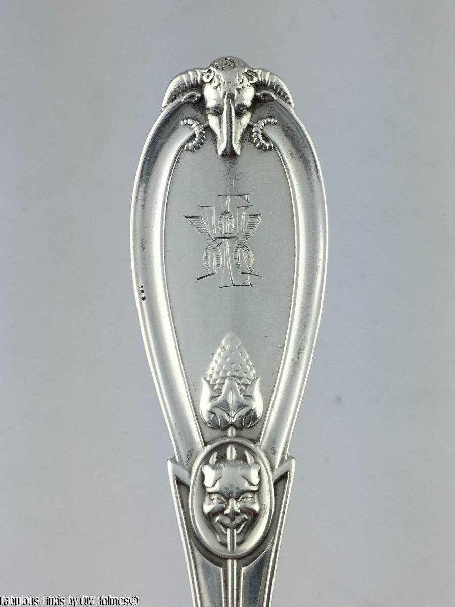 (2) Antique 19thc. TIFFANY Henry Hebbard GRECIAN Sterling Silver ...