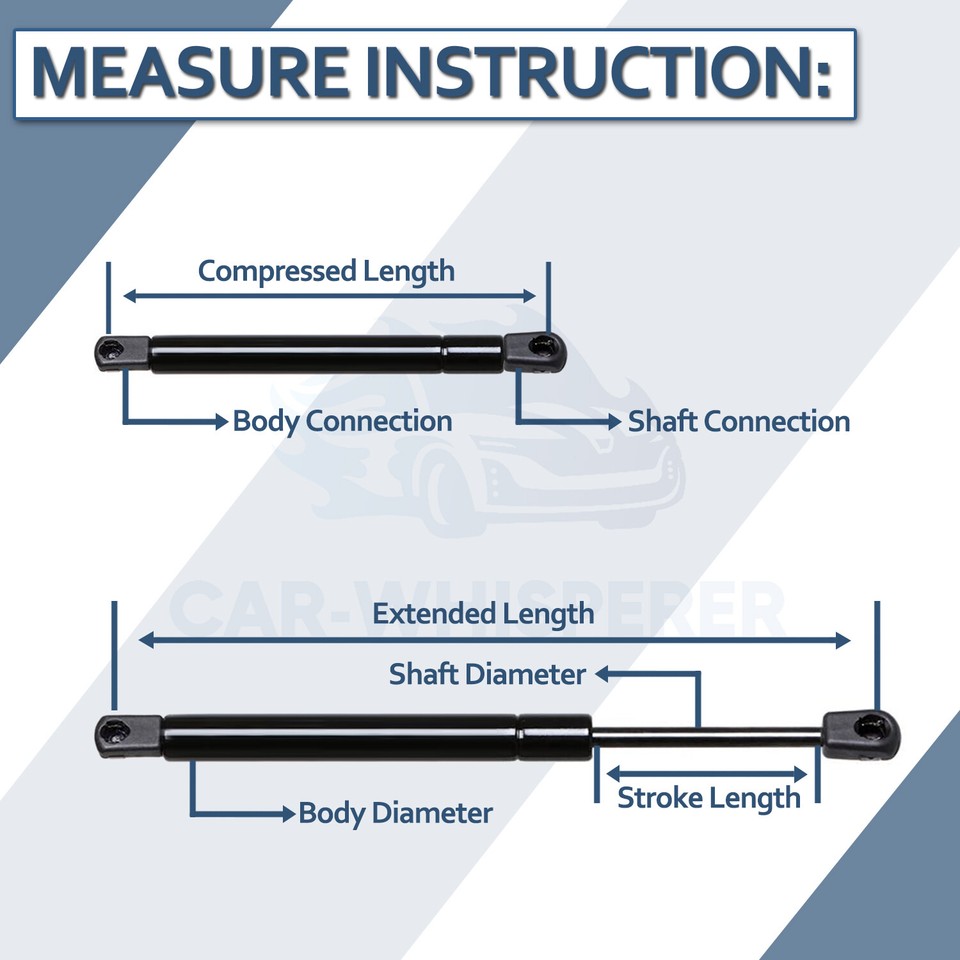 2Pcs Rear Liftgate Lift Supports Strut For Lexus RX350 Lexus RX450h w ...