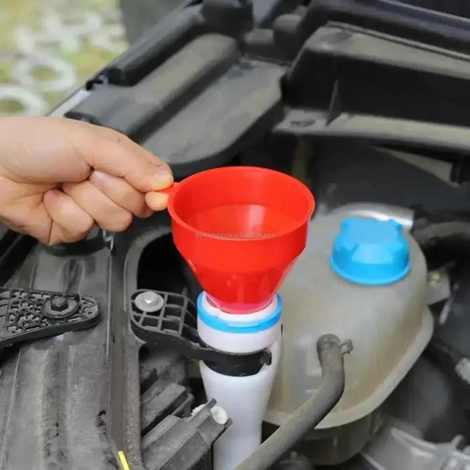 22" inch FUNNEL Extra Long Flexible Plastic Tube Car Oil Fluid Water ...