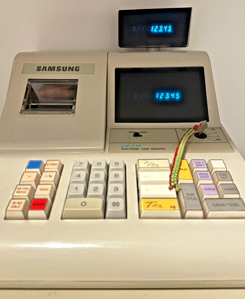 Samsung ER-240 SAM4s Cash Register PARTS/REPAIR | ERROR/ALARM | Working ...