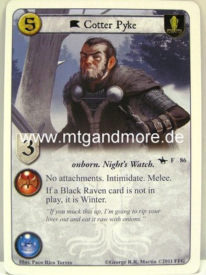 A Game of Thrones LCG - 1x Cotter Pyke #086 - Trial by Combat | eBay.de