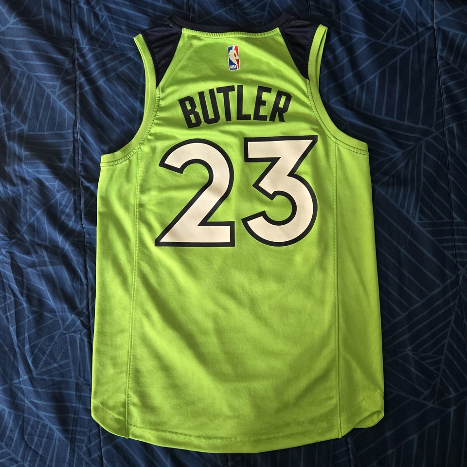 Fanatics Minnesota Timberwolves Jimmy Butler #23 NBA Neon Green Jersey ...