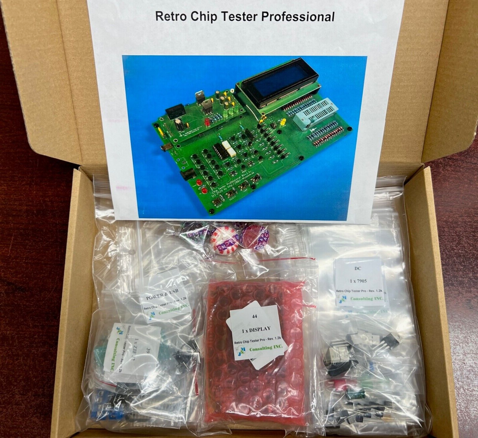 Retro Chip Tester Professional Complete Parts Set - Integrated Circuit ...