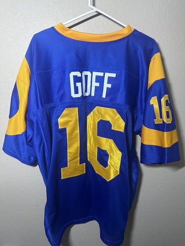 Los Angeles Rams Lions Jersey Mens XL Jared Goff #16 NIKE Retro NFL ...